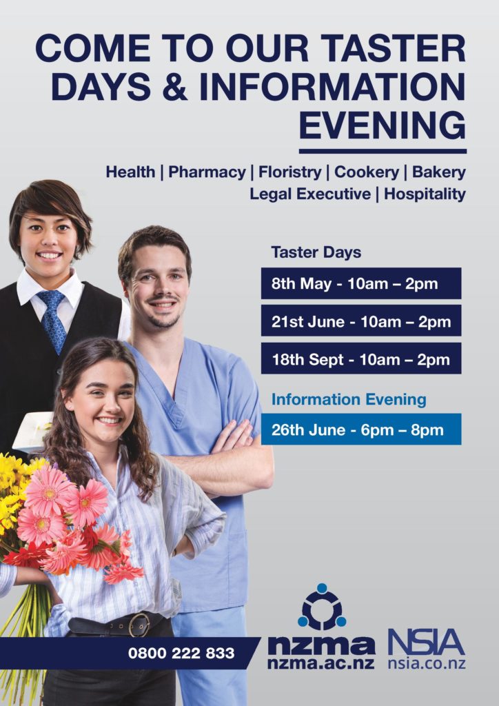 2019 Taster day and Info evenings-A3 Poster–page-001 – Careers